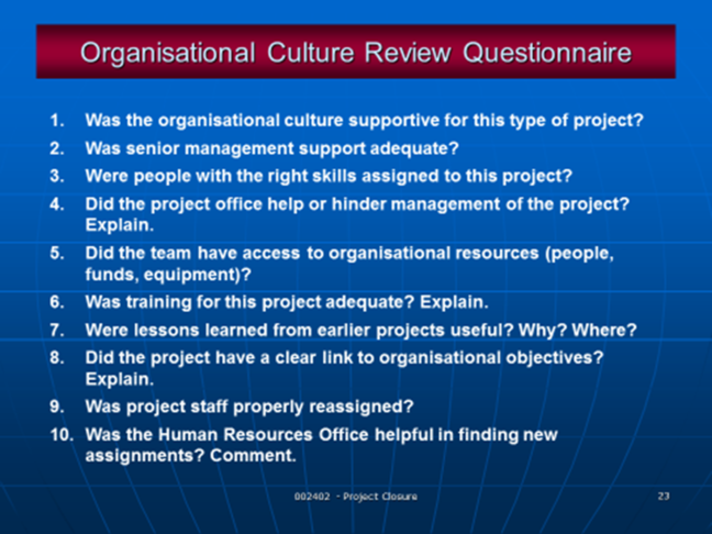 Post Project Review – PMWithVee