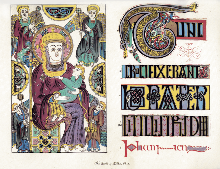 KELLS ONLINE COURSE: Virgin and Child Reproducing the Book of Kells