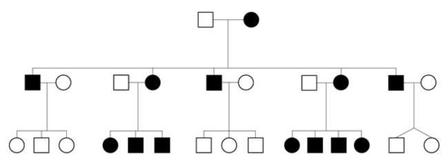 Multifactorial Inheritance Pedigree